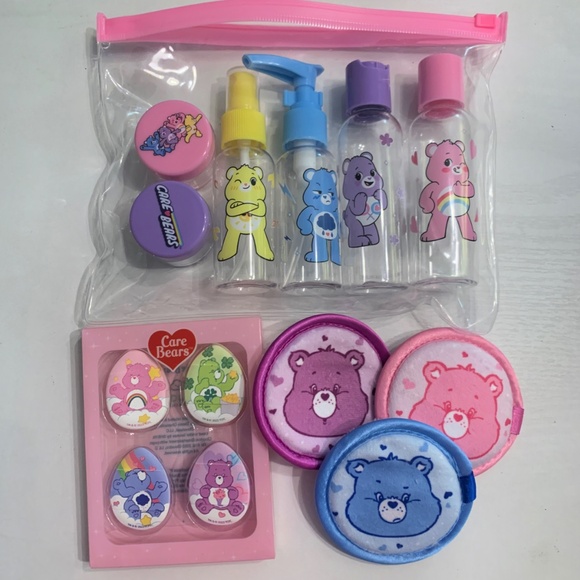 Care Bears | Makeup | Care Bears Cartoon 4pc Lot Travel Bottles Pink ...